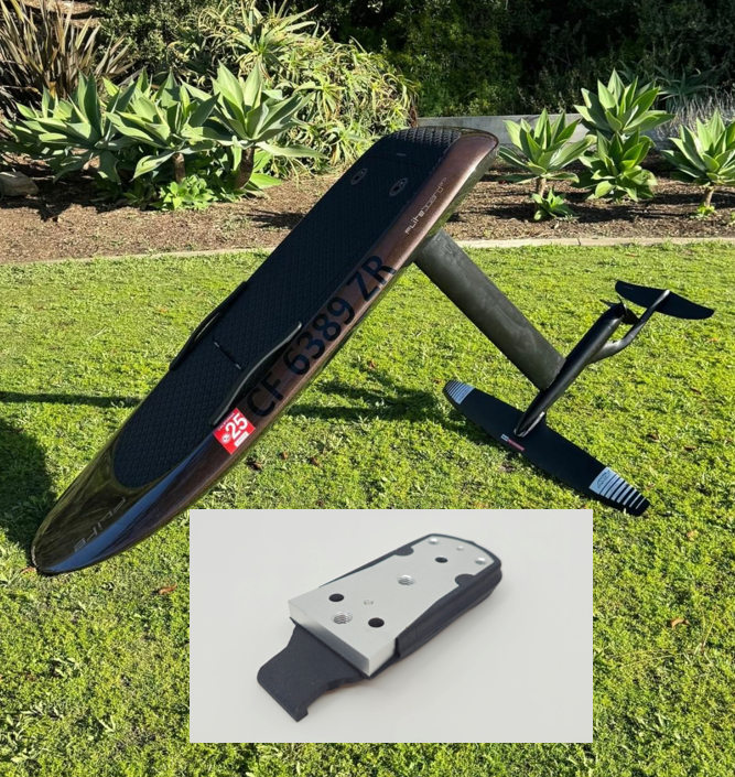 Axis Front Wing Adapter for Fliteboard (Black Series)
